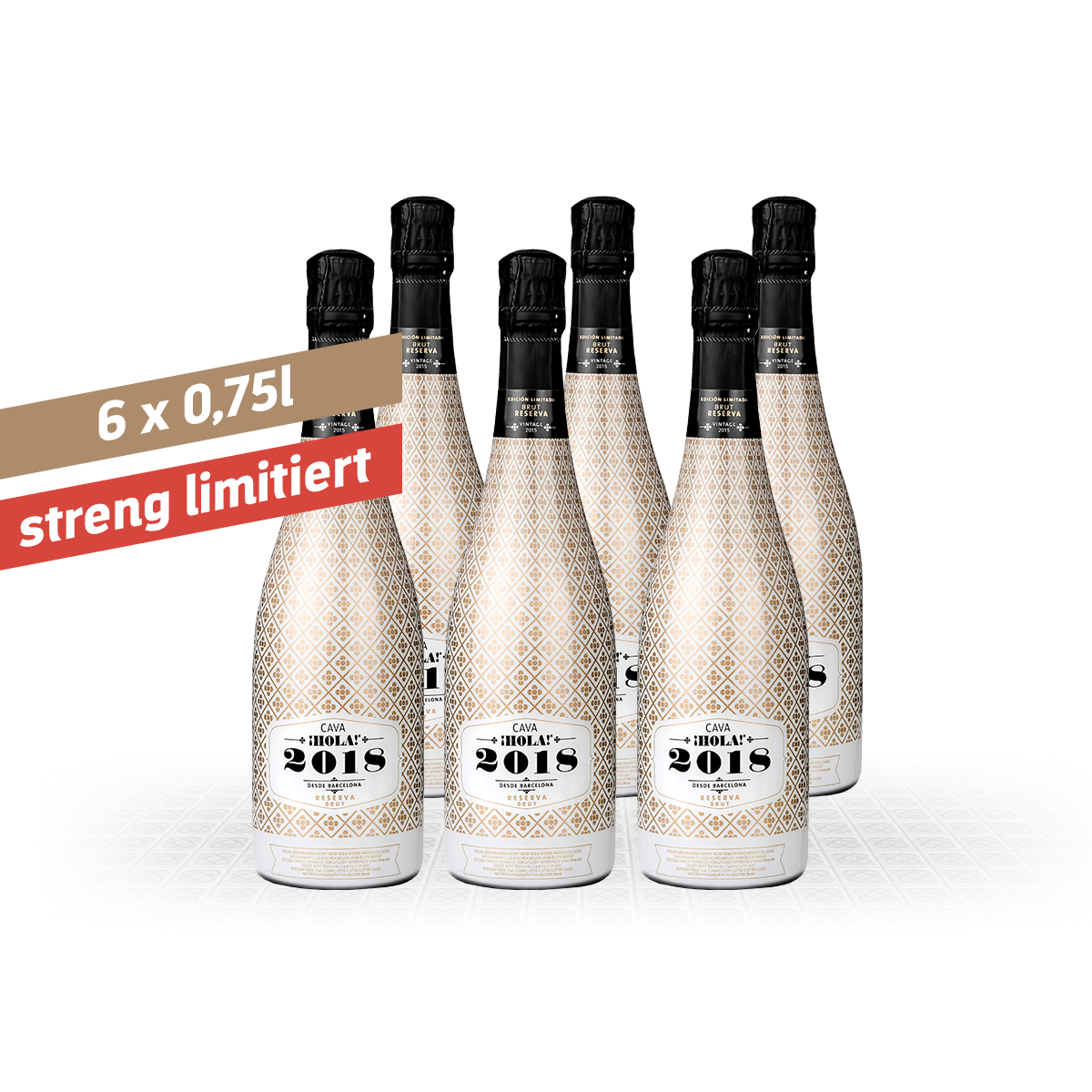 HOLA Cava Special Limited Edition 2018 im 6er Karton . CAVA & CO
